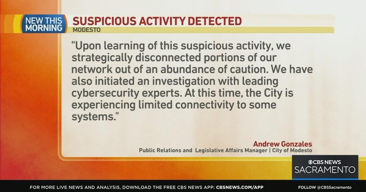 City of Modesto disconnects parts of network due to "suspicious ...