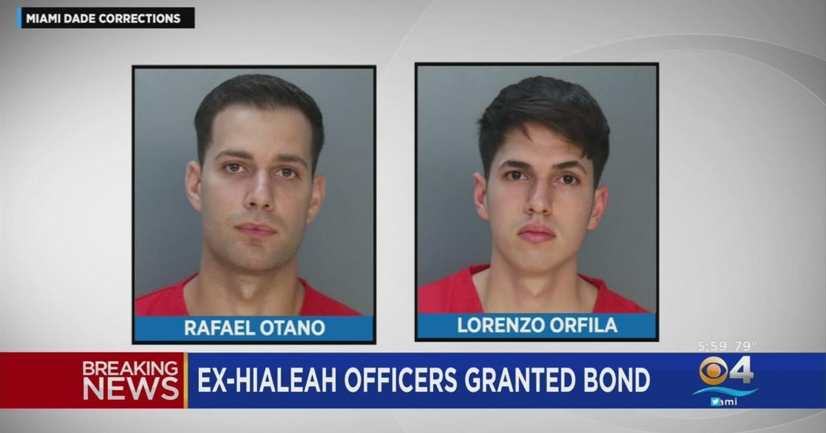 Former Hialeah officers granted bond - CBS Miami