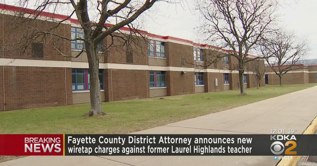 Former Laurel Highlands teacher charged with wiretapping - CBS Pittsburgh