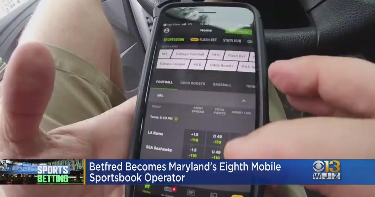 Befred becomes Maryland's eighth mobile sportsbook operator - CBS Baltimore