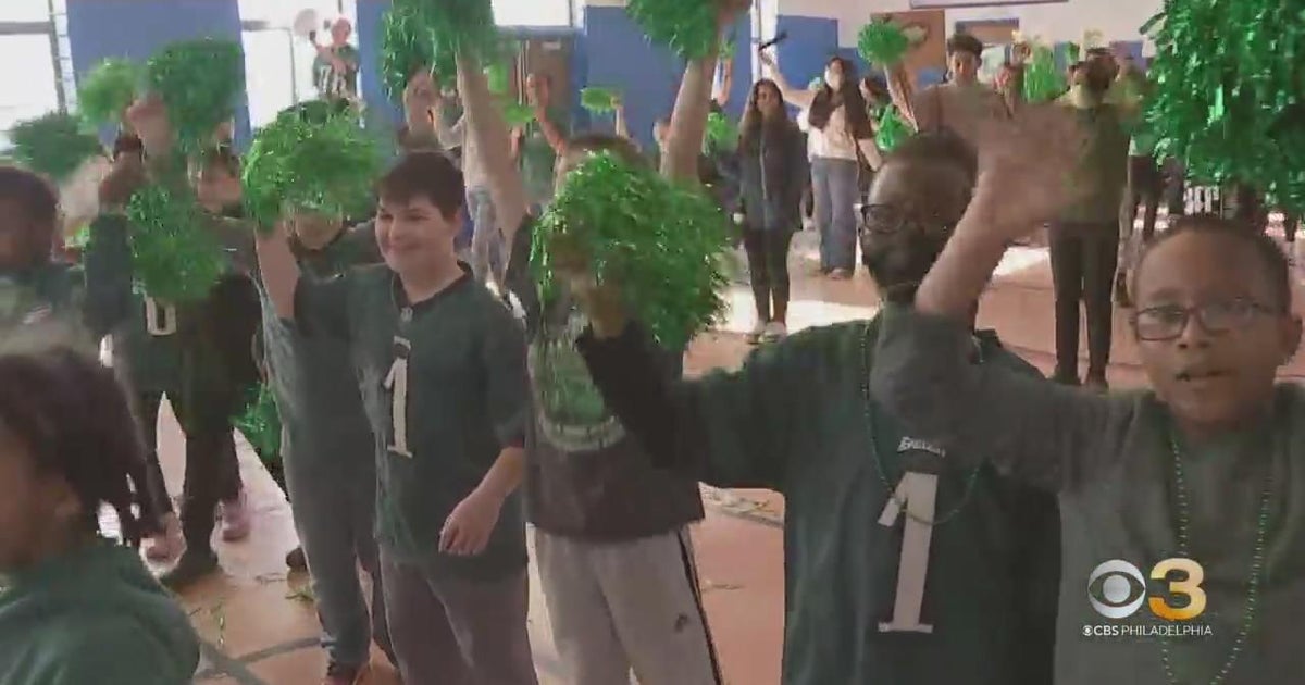 Raising the roof in three Delco schools on Super Bowl Friday - CBS ...