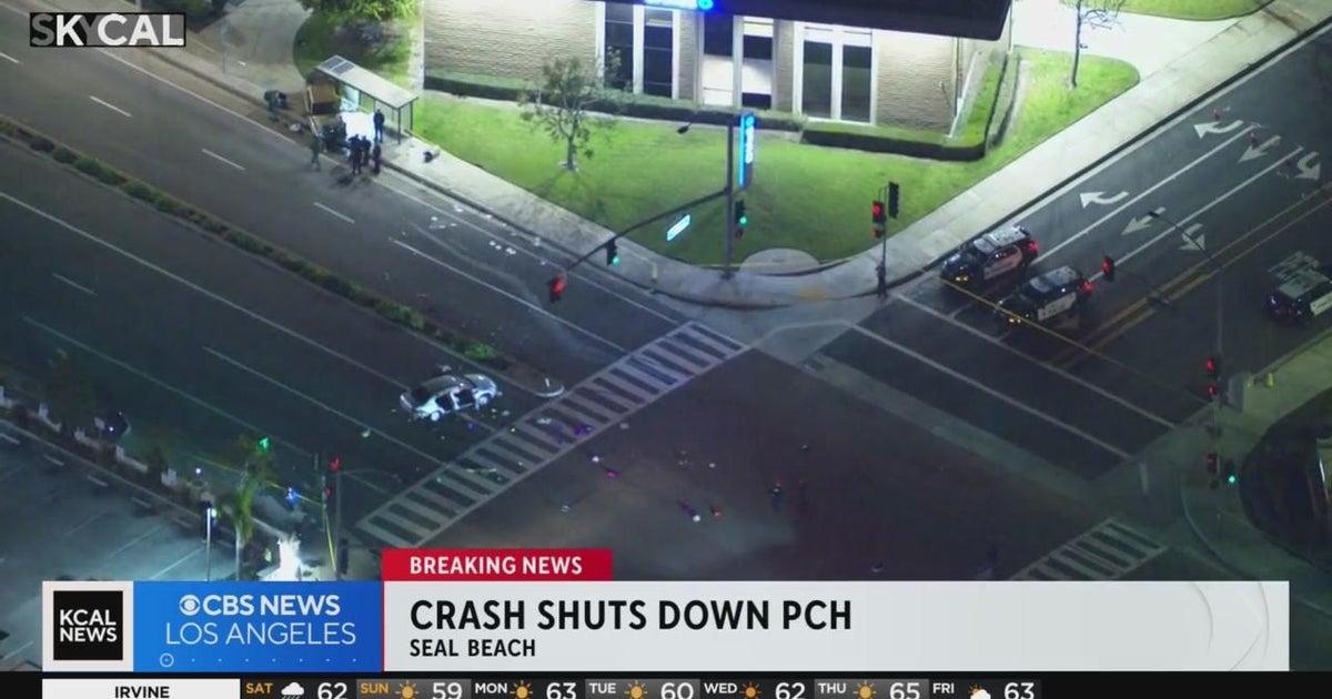 Grisly multi-car crash shuts down PCH in Seal Beach; search for reckless driver underway - CBS ...
