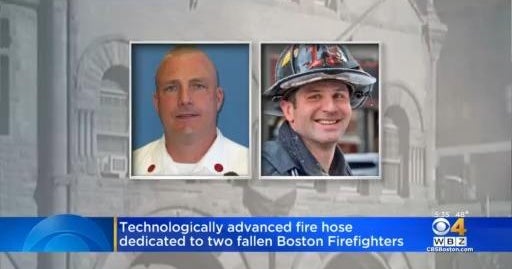 Technologically advanced fire hose dedicated to fallen Boston ... Technologically advanced fire hose dedicated to fallen Boston ...
