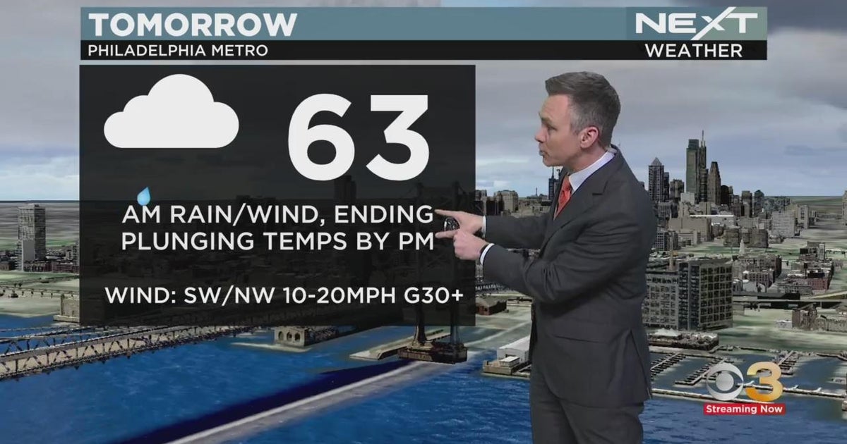 NEXT Weather: Windy and wet Friday - CBS Philadelphia