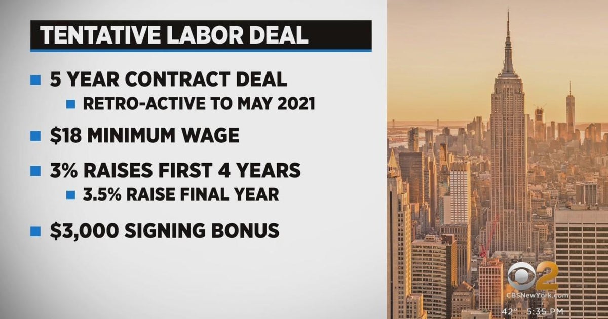 NYC reaches labor agreement with DC 37, largest municipal union - CBS ...