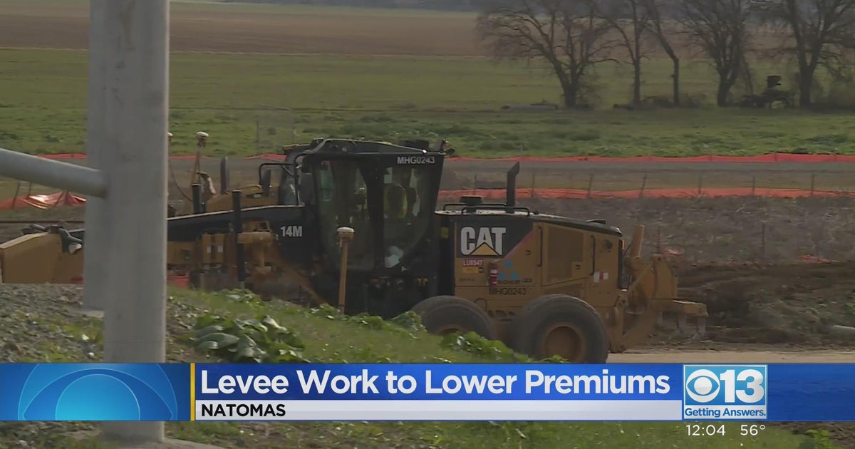 Levee work under that will lower insurance premiums in Natomas - CBS ...