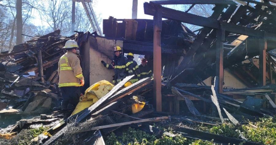 Fire investigators search for survivors following reported house ...