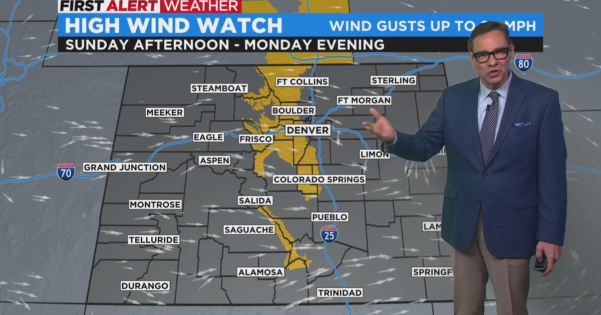 High Wind Watch for Front Range - CBS Colorado