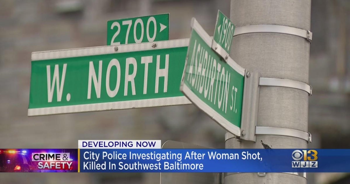 Police investigate homicide after woman shot in head - CBS Baltimore