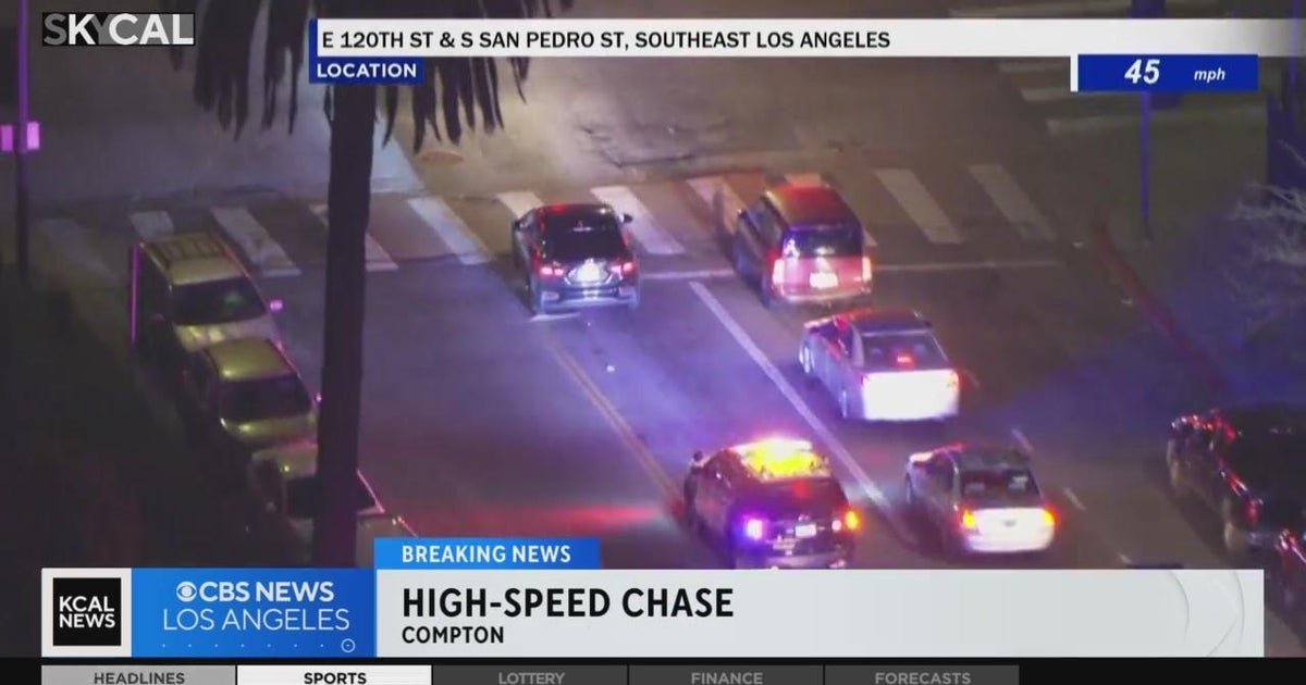 Brief pursuit comes to end in Compton as authorities arrest three ...