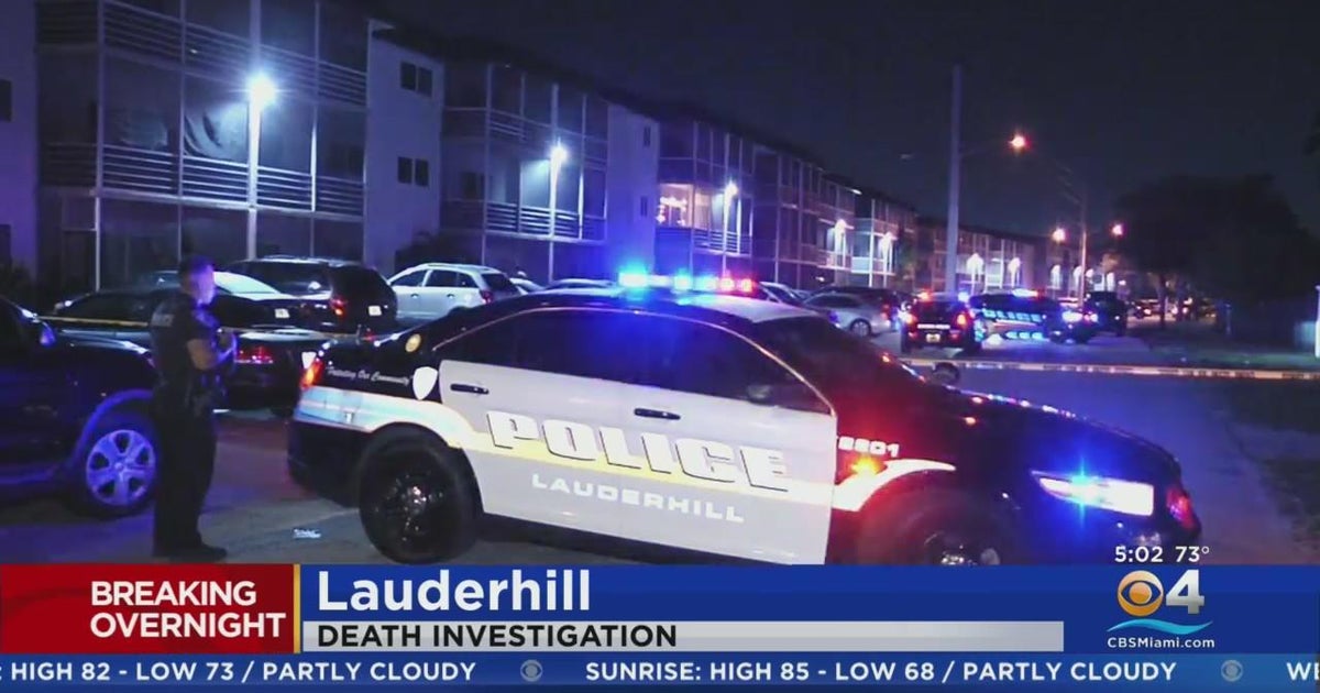 Lauderhill police death investigation at apartment complex - CBS Miami