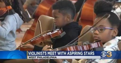 Young West Philly musicians get lesson from the pros - CBS Philadelphia