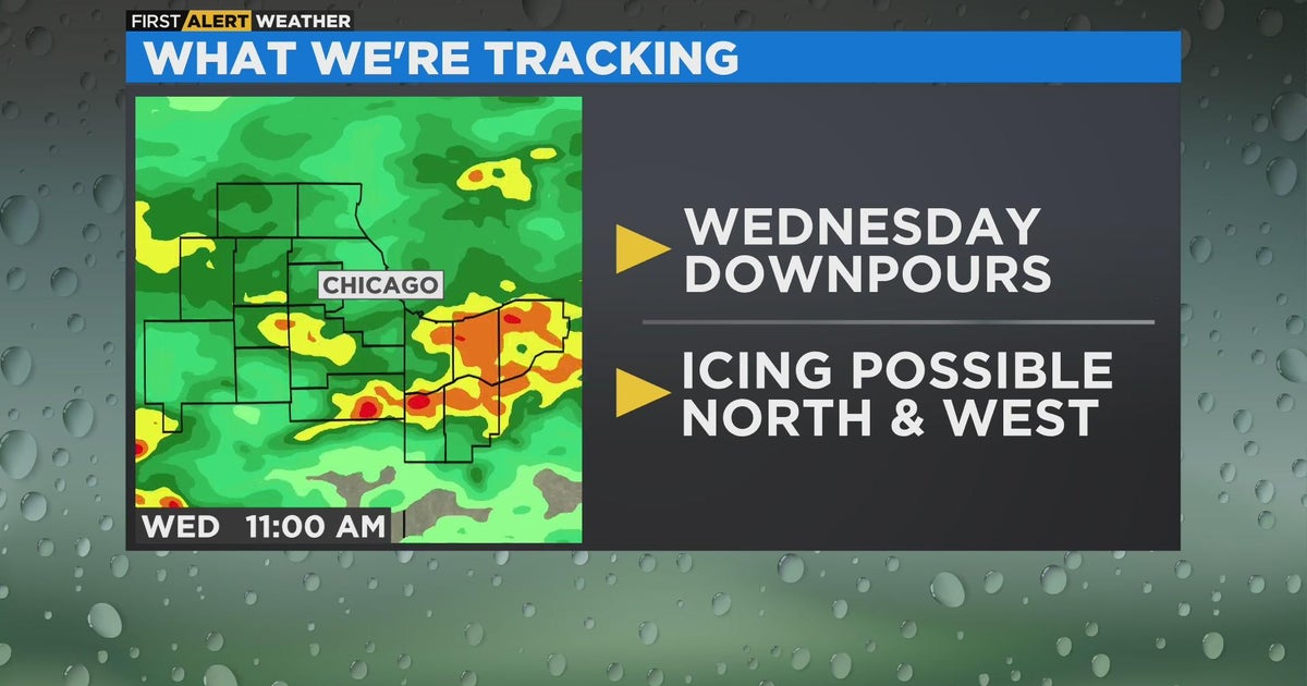 Chicago First Alert Weather: Wednesday downpours - CBS Chicago