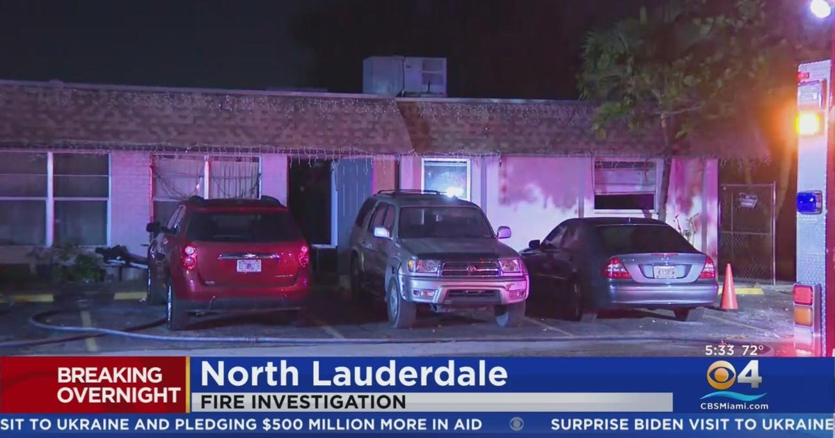 North Lauderdale quadplex fire, no injuries reported - CBS Miami