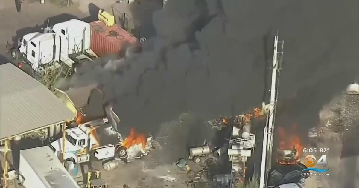 Deadly Medley fire under investigation - CBS Miami