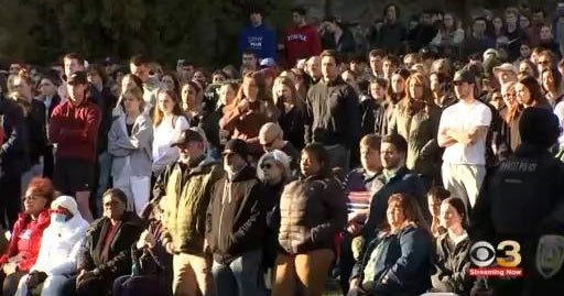 Hundreds attend vigil for slain Temple University police officer - CBS ...