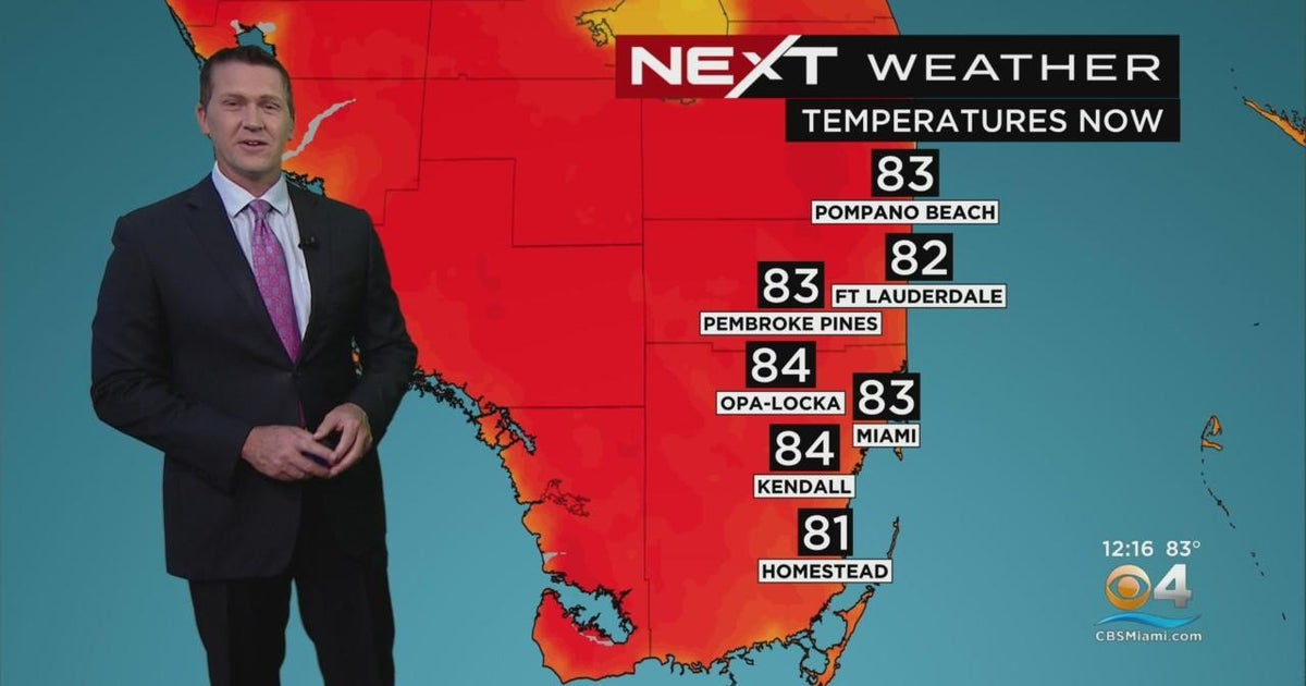 NEXT Weather forecast for Wednesday 2/22/2023 12PM - CBS Miami