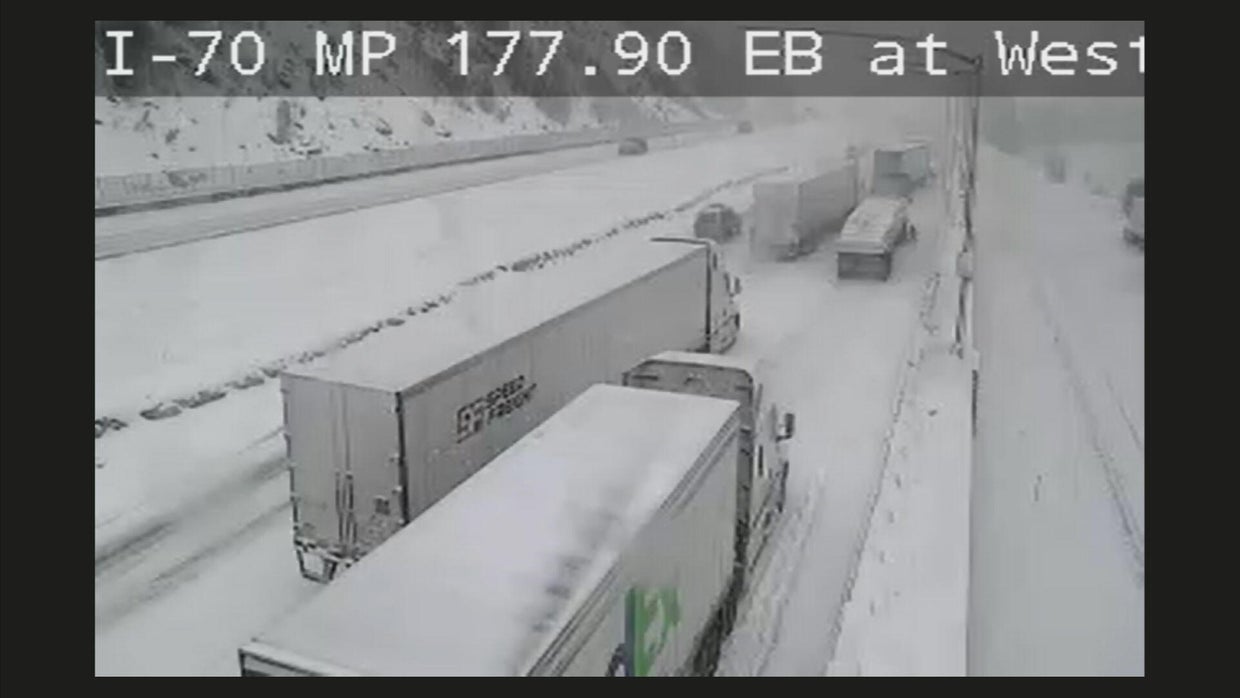 Eastbound I-70 reopens after closure between West Vail, Vail Pass - CBS ...