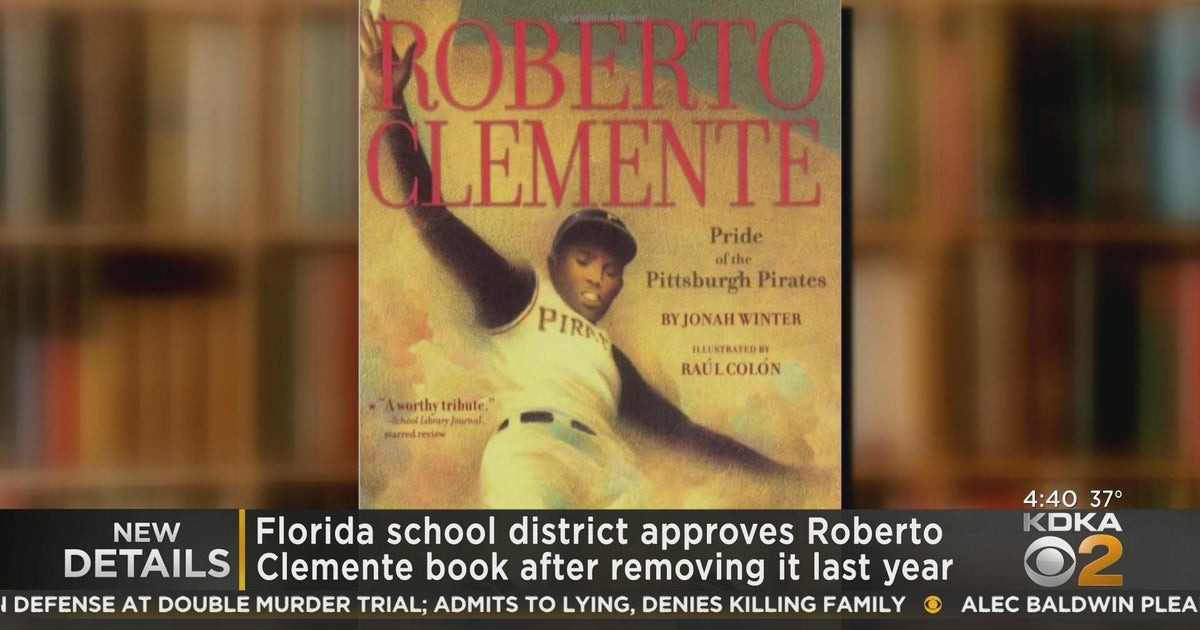 Roberto Clemente book returned to shelves in Florida - CBS Pittsburgh