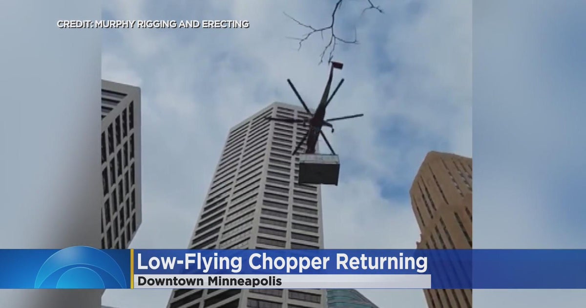 Low-flying chopper returning to downtown - CBS Minnesota