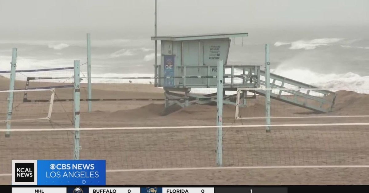 Winter storm hits coastal areas in SoCal - CBS Los Angeles