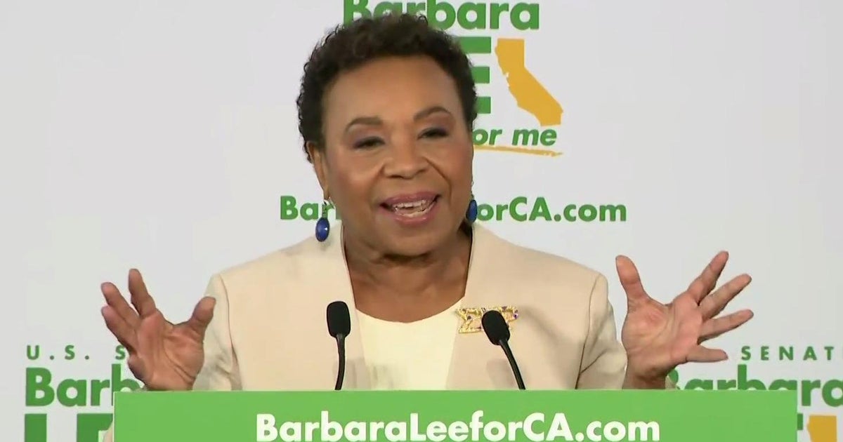 Congresswoman Barbara Lee launches campaign for U.S. Senate - CBS San ...