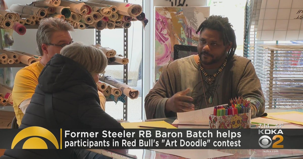 Former Steeler Baron Batch helps locals in Red Bull's Art Doodle ...