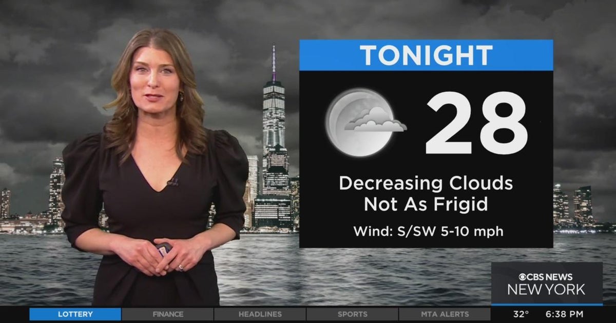 First Alert Weather: CBS2's 2/25 Saturday evening update - CBS New York