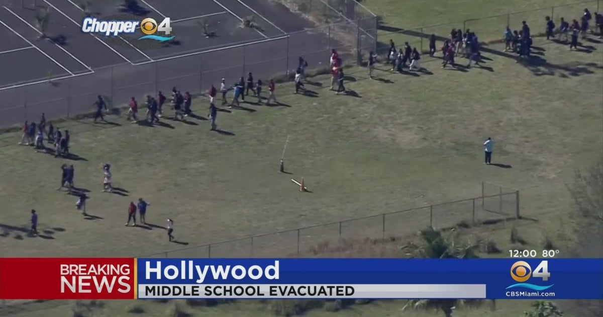 Apollo Middle School in Hollywood temporarily evacuated - CBS Miami