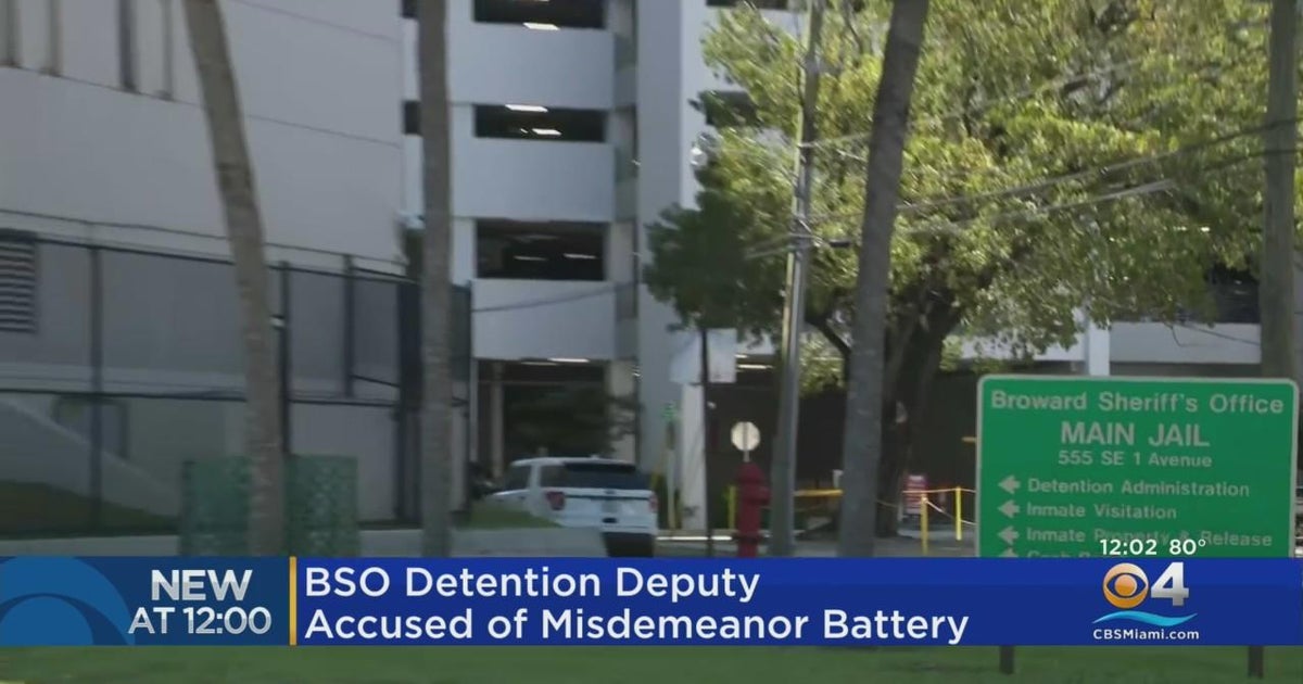 Broward detention deputy charged with misdemeanor battery - CBS Miami