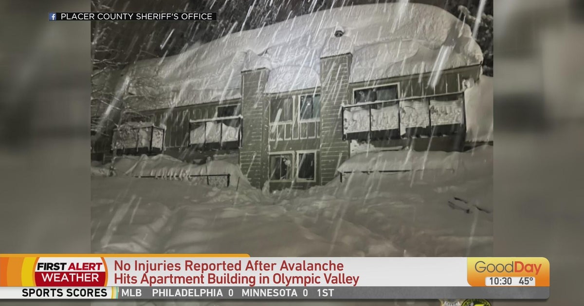 Avalanche buries 2 stories of Olympic Valley apartment building - CBS Sacramento
