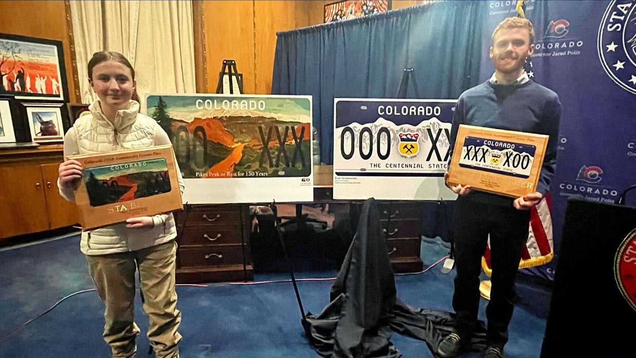 Gov. Polis and DMV unveils new design for Colorado's 150th-anniversary ...