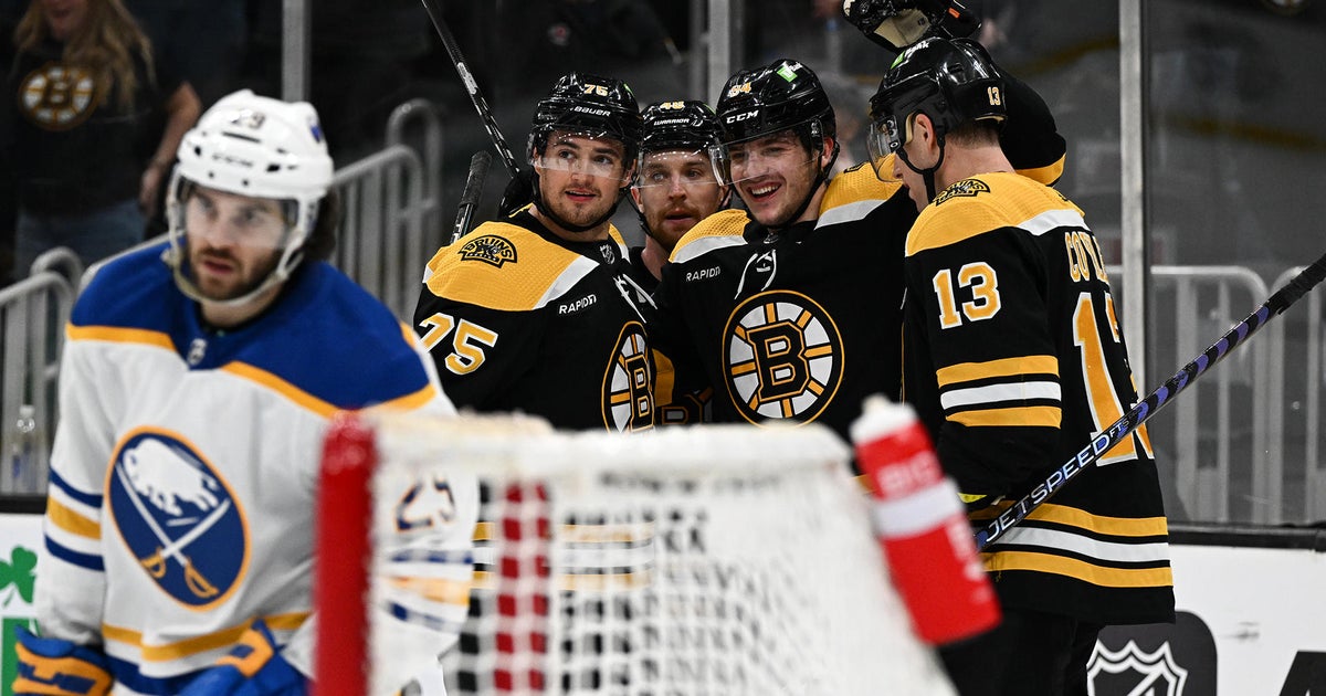 Bruins rout Sabres 7-1, become fastest team to 100 points - CBS Boston