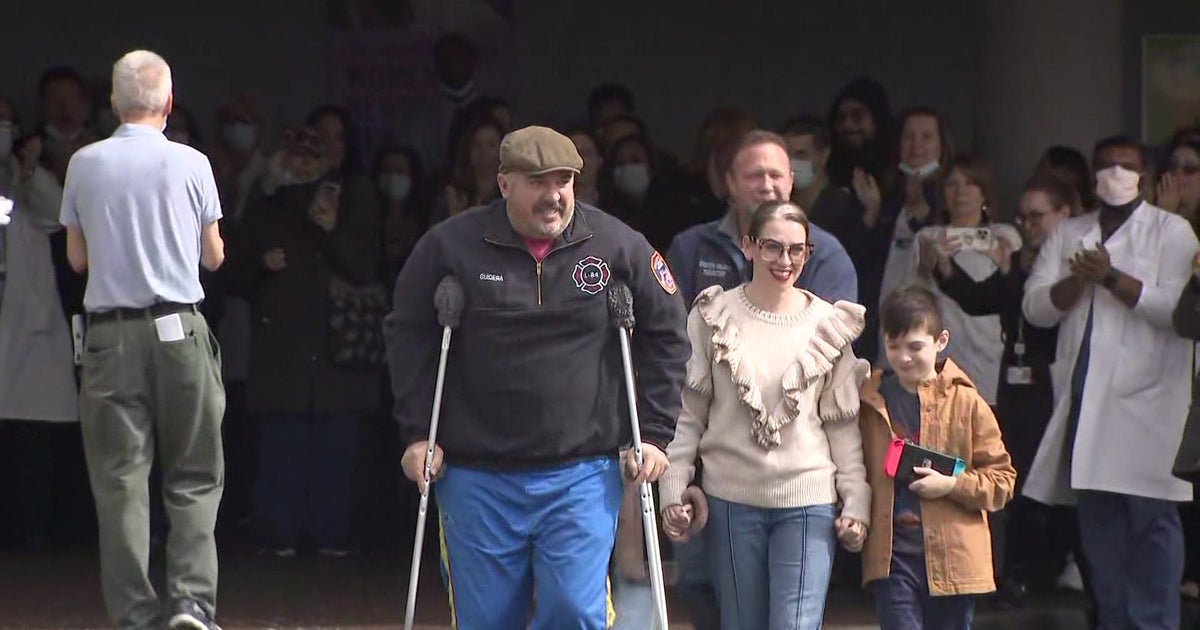 Firefighter leaves hospital after suffering serious injuries battling ...