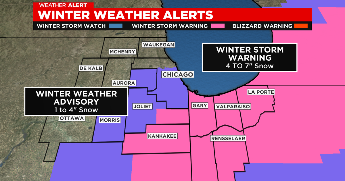 Winter Storm Warning Friday Cbs Chicago