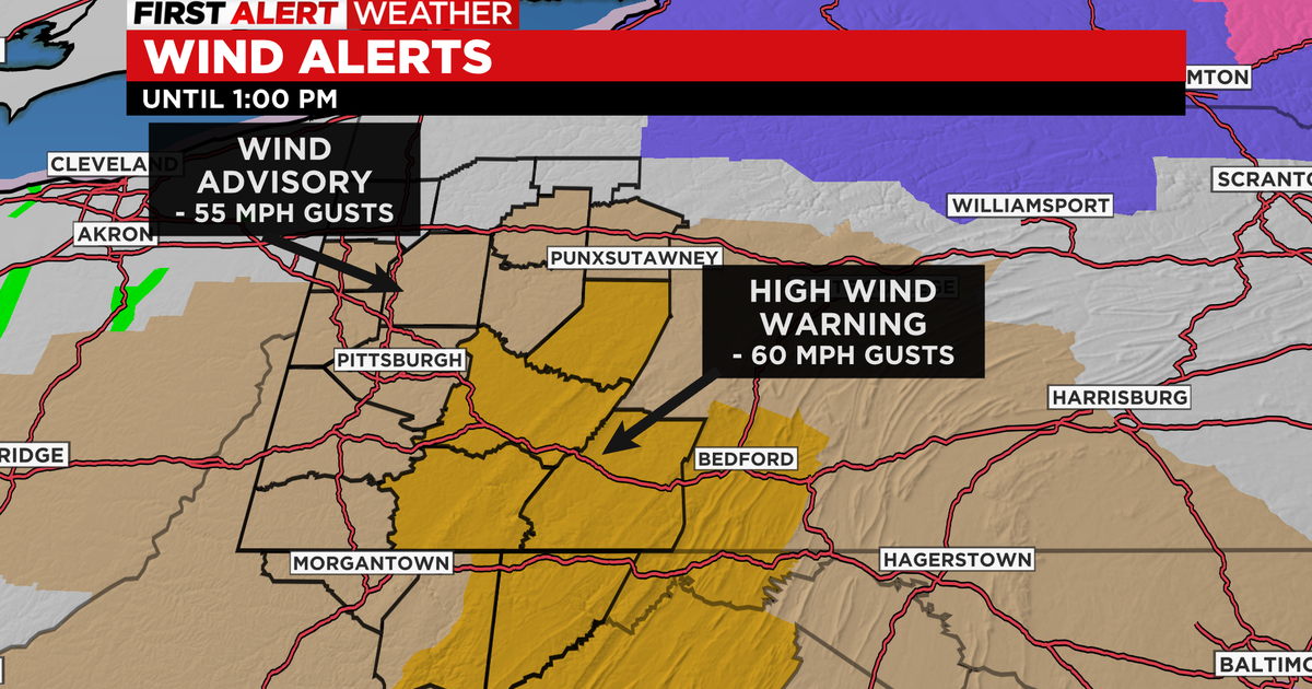 Pittsburgh Weather: Winds taper off throughout the day, sunshine ...