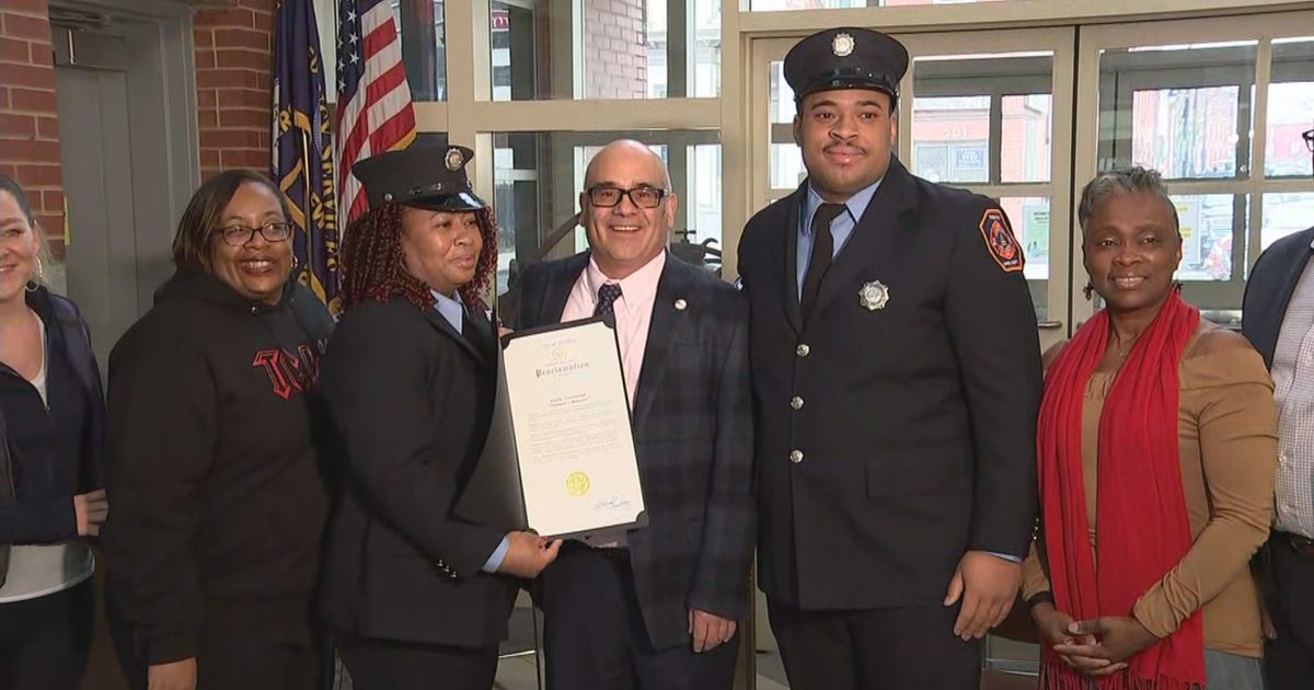 Trenton woman firefighter honored for trailblazing work - CBS Philadelphia