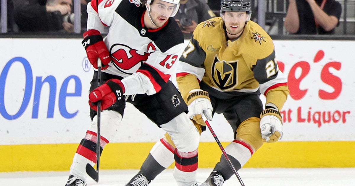 Shea Theodore scores in shootout, Golden Knights beat Devils 4-3 - CBS ...