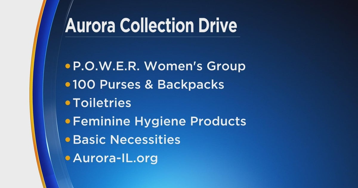 Aurora women's group holding "Empower Bag Collection Drive" - CBS Chicago