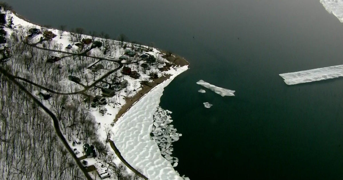 Nine people rescued after being stranded on a sheet of ice on Lake ...