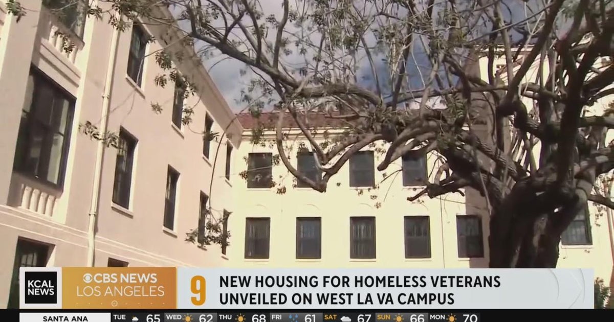 West Los Angeles VA campus unveils new veteran homeless housing - CBS ...