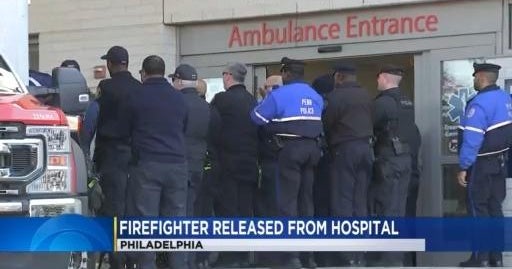 Philly firefighter released from hospital after injury - CBS Philadelphia