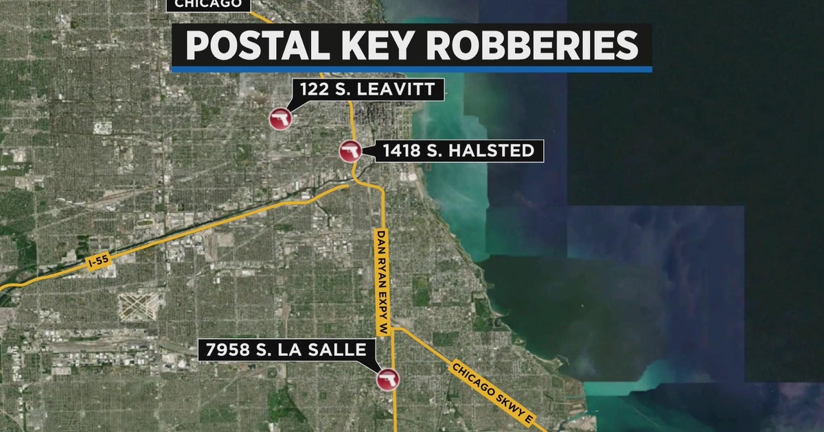 Postal workers robbed for keys on South, Near West Side - CBS Chicago