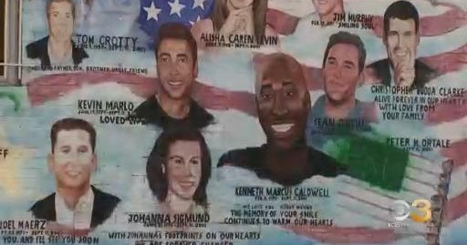 Police looking for suspect of 9/11 mural vandalism in West Philly - CBS ...