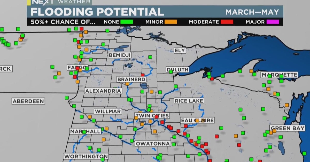 NOAA set to issue Minnesota spring flooding forecast - CBS Minnesota