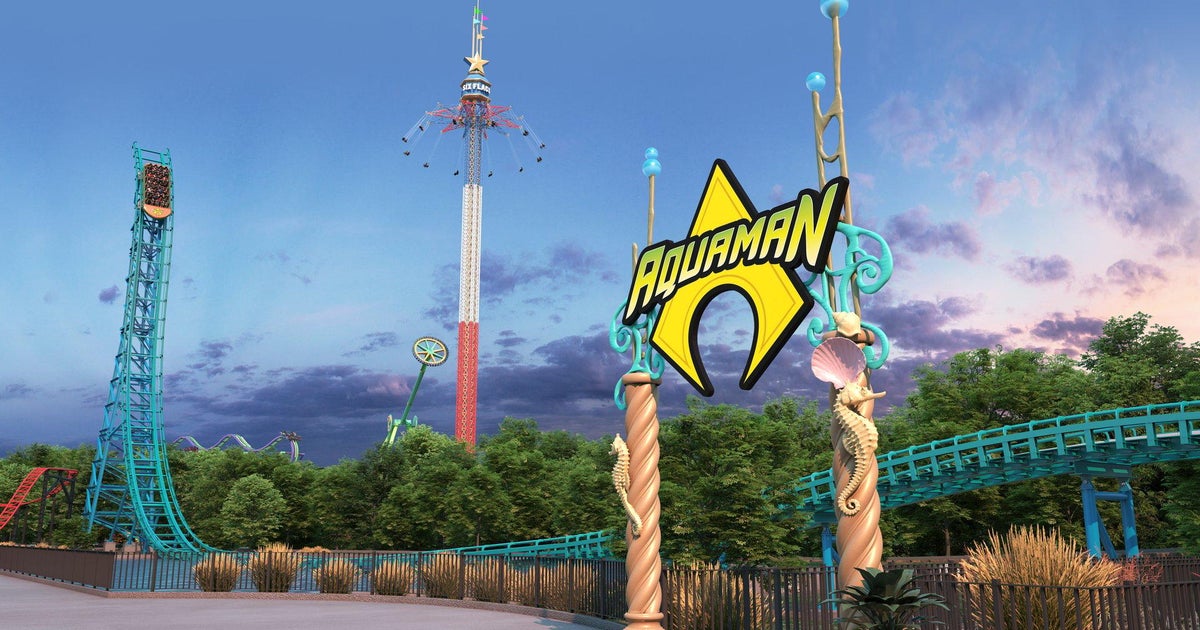 Six Flags Over Texas debuts theme park's first water coaster - CBS Texas