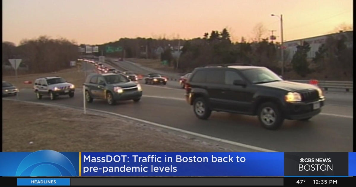 Boston traffic back to pre-pandemic levels, MassDOT says - CBS Boston