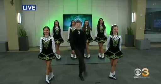McDade-Cara School of Irish Dance visits CBS News Philadelphia - CBS ...