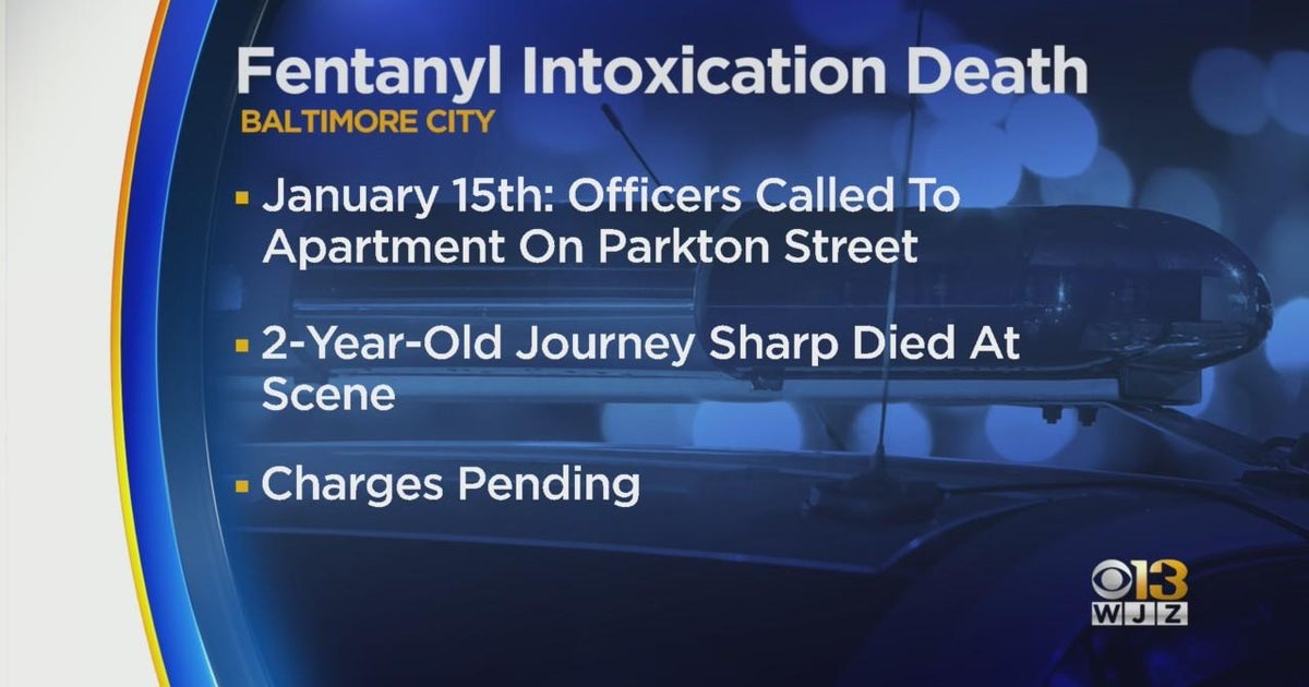 Homicide investigated in 2-year-old death of overdose - CBS Baltimore
