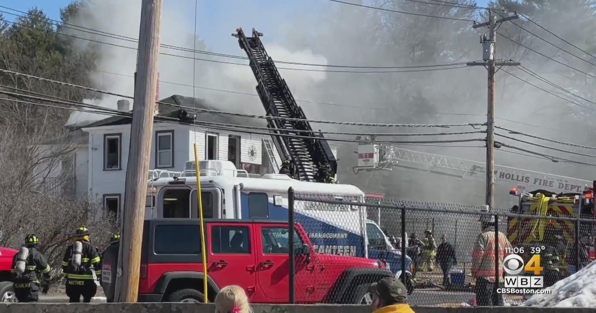 A fire destroys Townsend home - CBS Boston